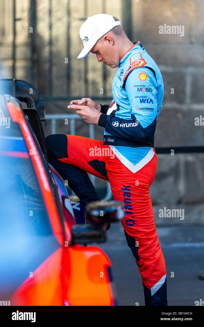 Las Palmas, Espagne. 24th Apr, 2025. TANAK Ott, Hyundai I20 Rally1 ...