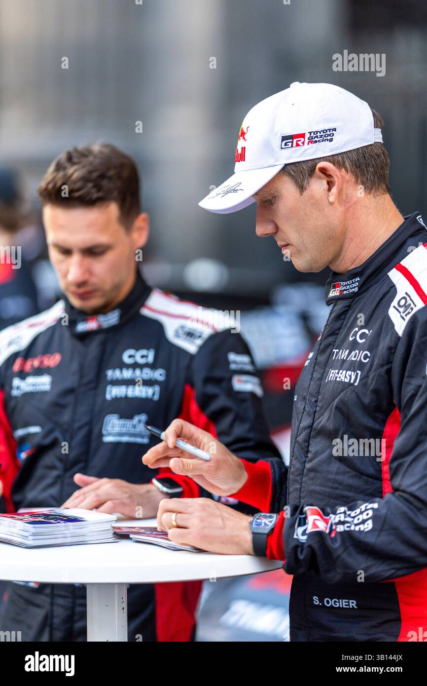 Las Palmas, Espagne. 24th Apr, 2025. OGIER Sebastien, Toyota GR Yaris ...