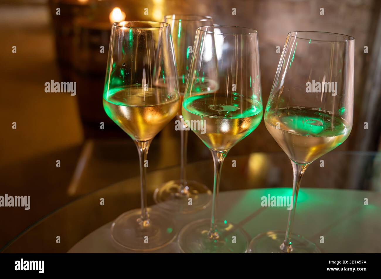 Visit of wine cellar, tasting of brut champagne sparkling wine produced by traditional method in ...