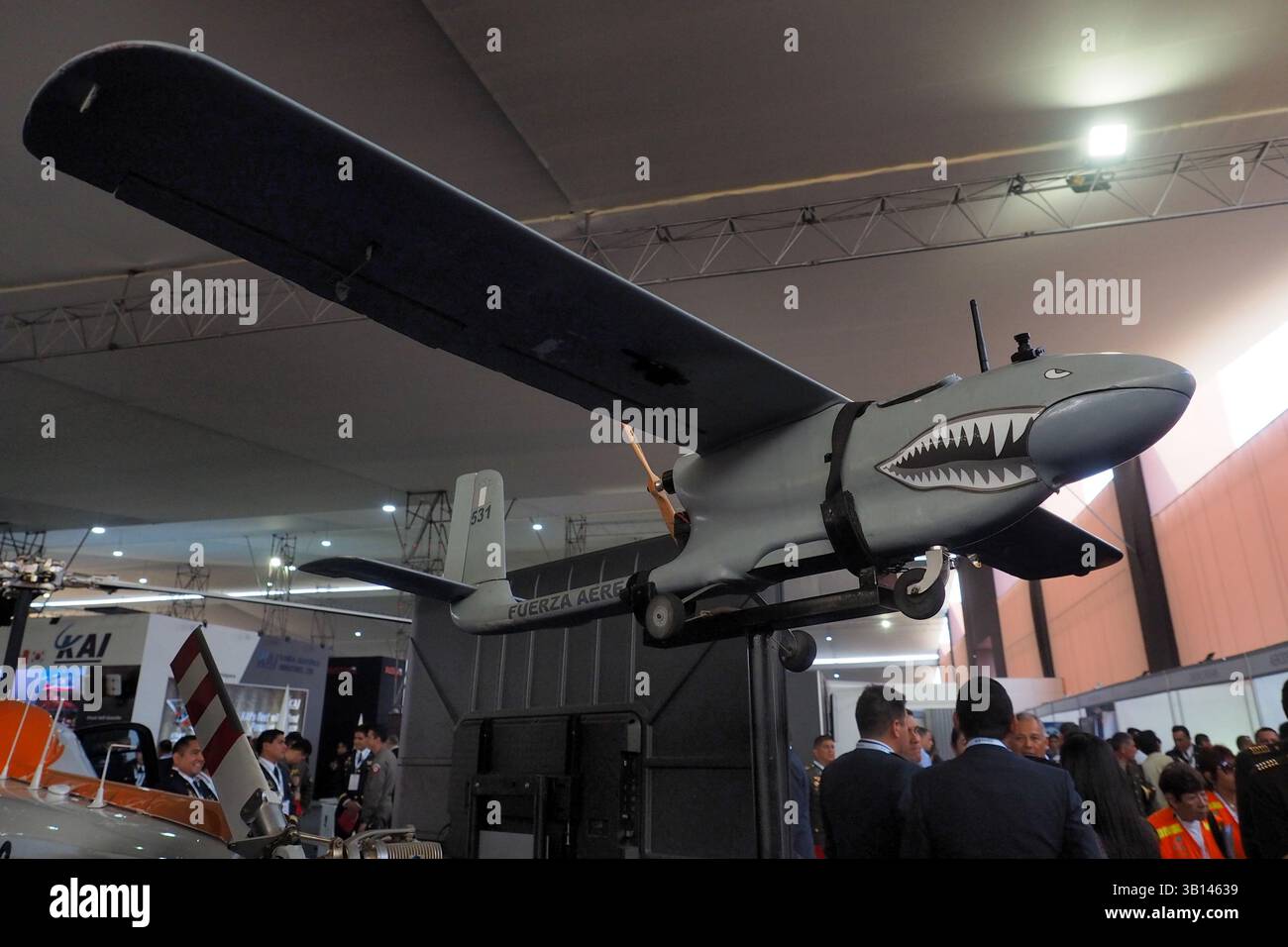 Drone of the Peruvian Air Force displayed at the 10th edition of the ...