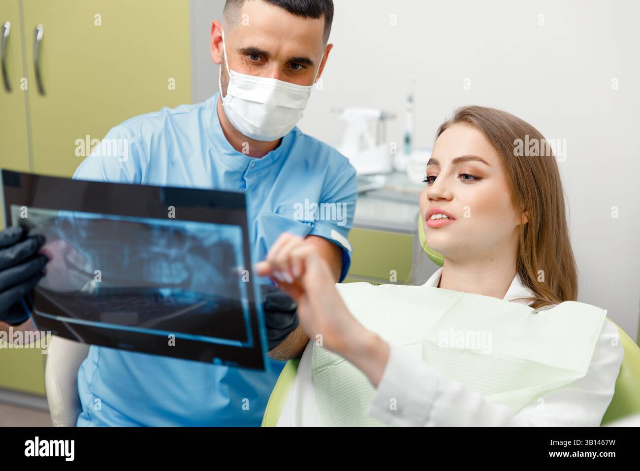 panoramic X-ray, dental consultation, dentistry clinic, dental ...