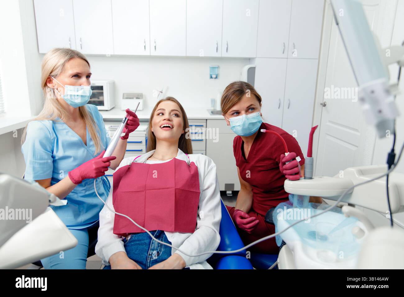 dental examination, dental health, checking teeth, hospital office ...
