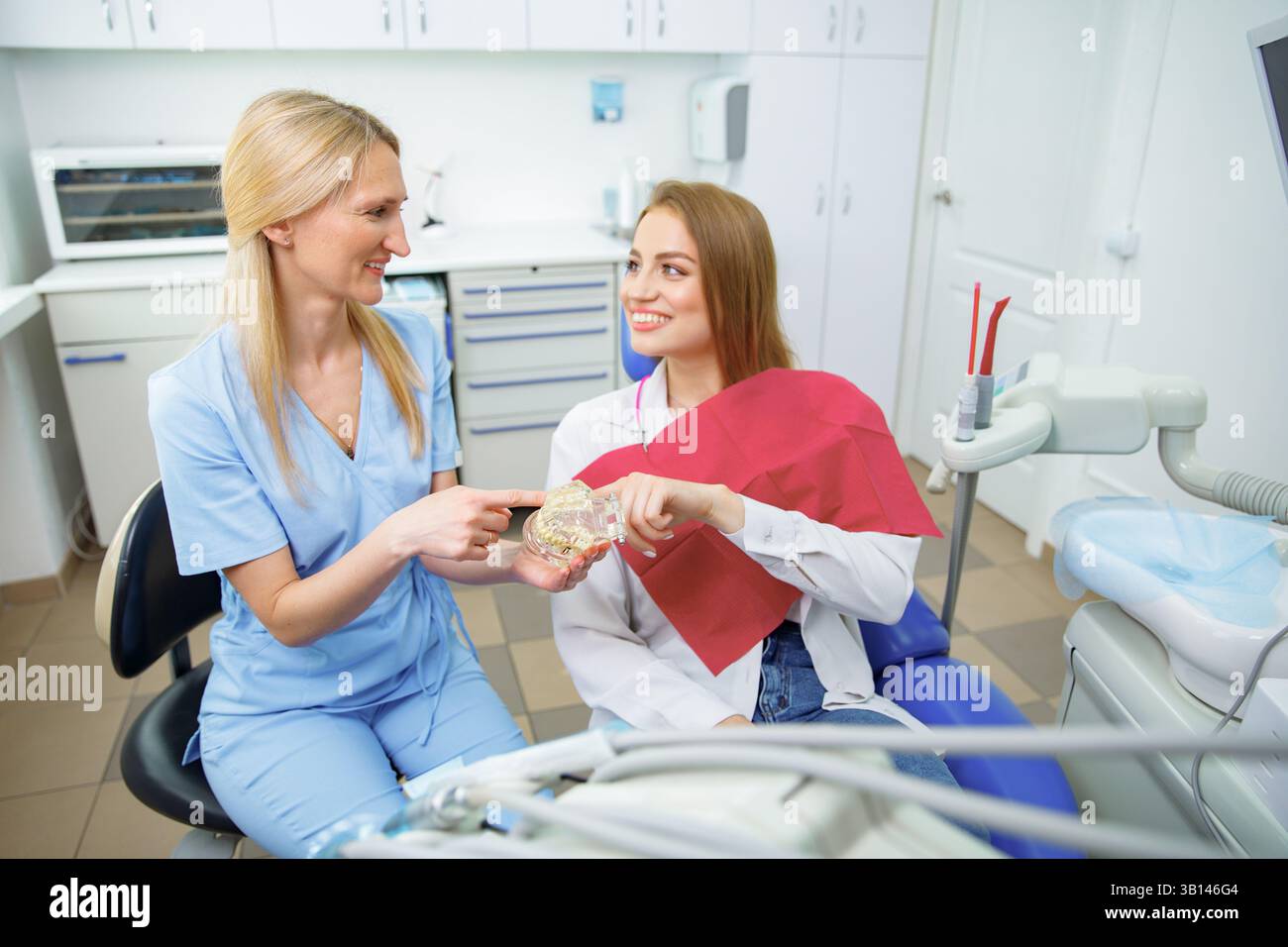 dentist examining, dentist examine tooth, dental instruments ...