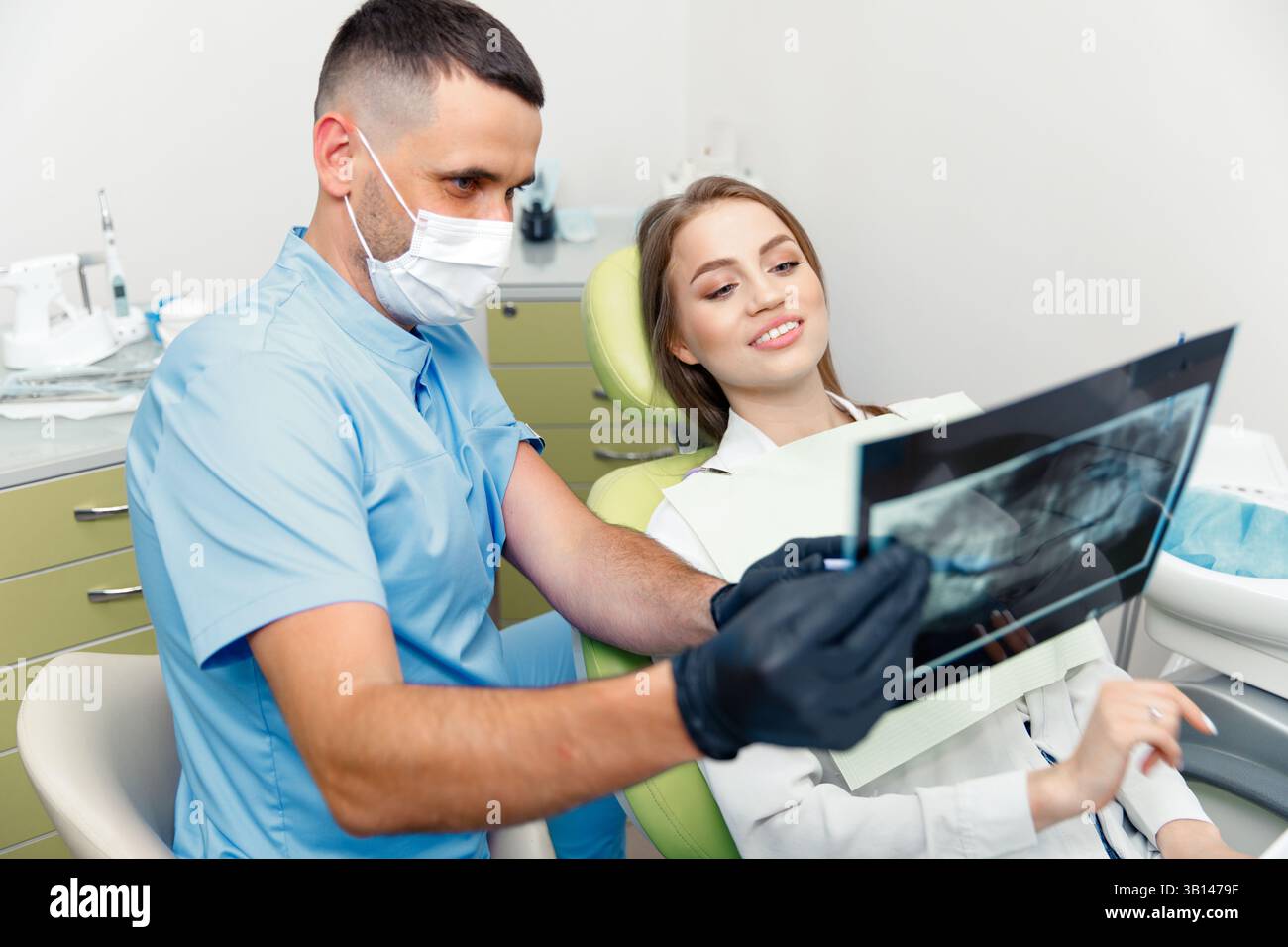panoramic X-ray, dental consultation, dentistry clinic, dental ...