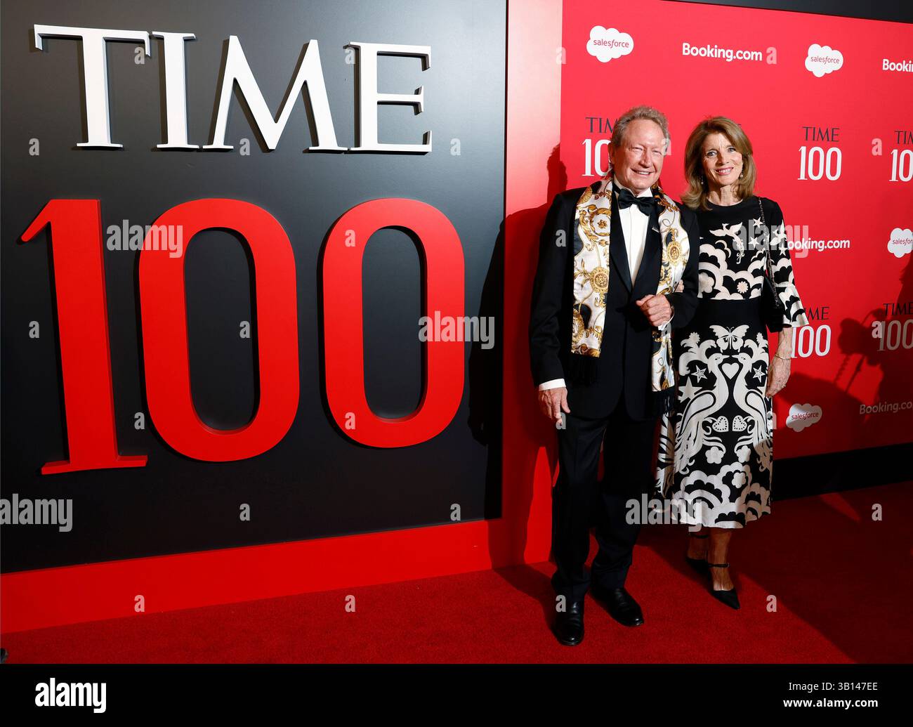 New York, United States. 24th Apr, 2025. Andrew Forrest and Caroline ...