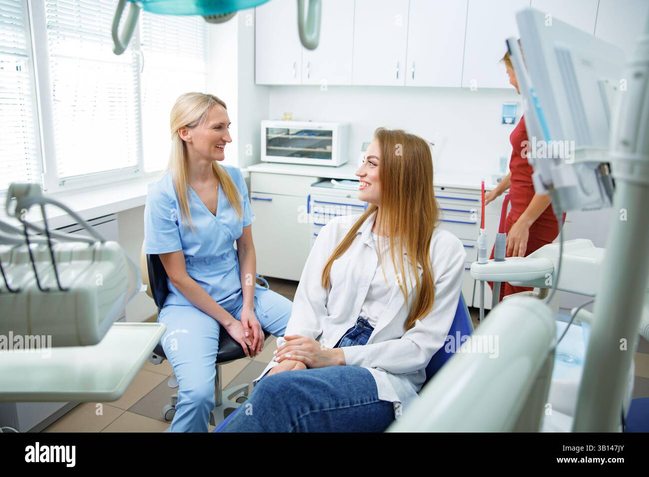 dentist examining, dentist examine tooth, dental instruments ...