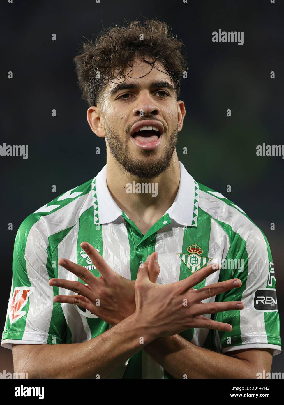 Sevilla, Spain. 24th Apr, 2025. Abde Ezzalzouli of Real Betis ...