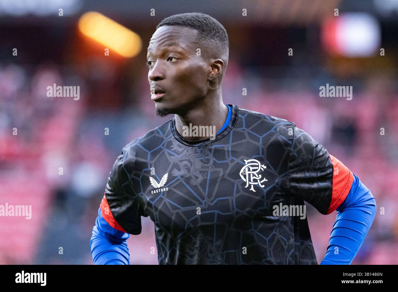 Bilbao, Spain. 17th Apr, 2025. Mohamed Diomande of Rangers FC during ...