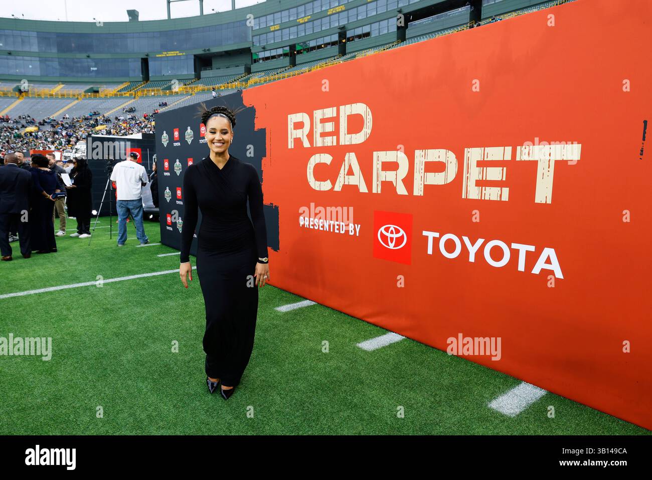 Kimmi Chex of the NFL Network on the red carpet at the NFL Draft in ...