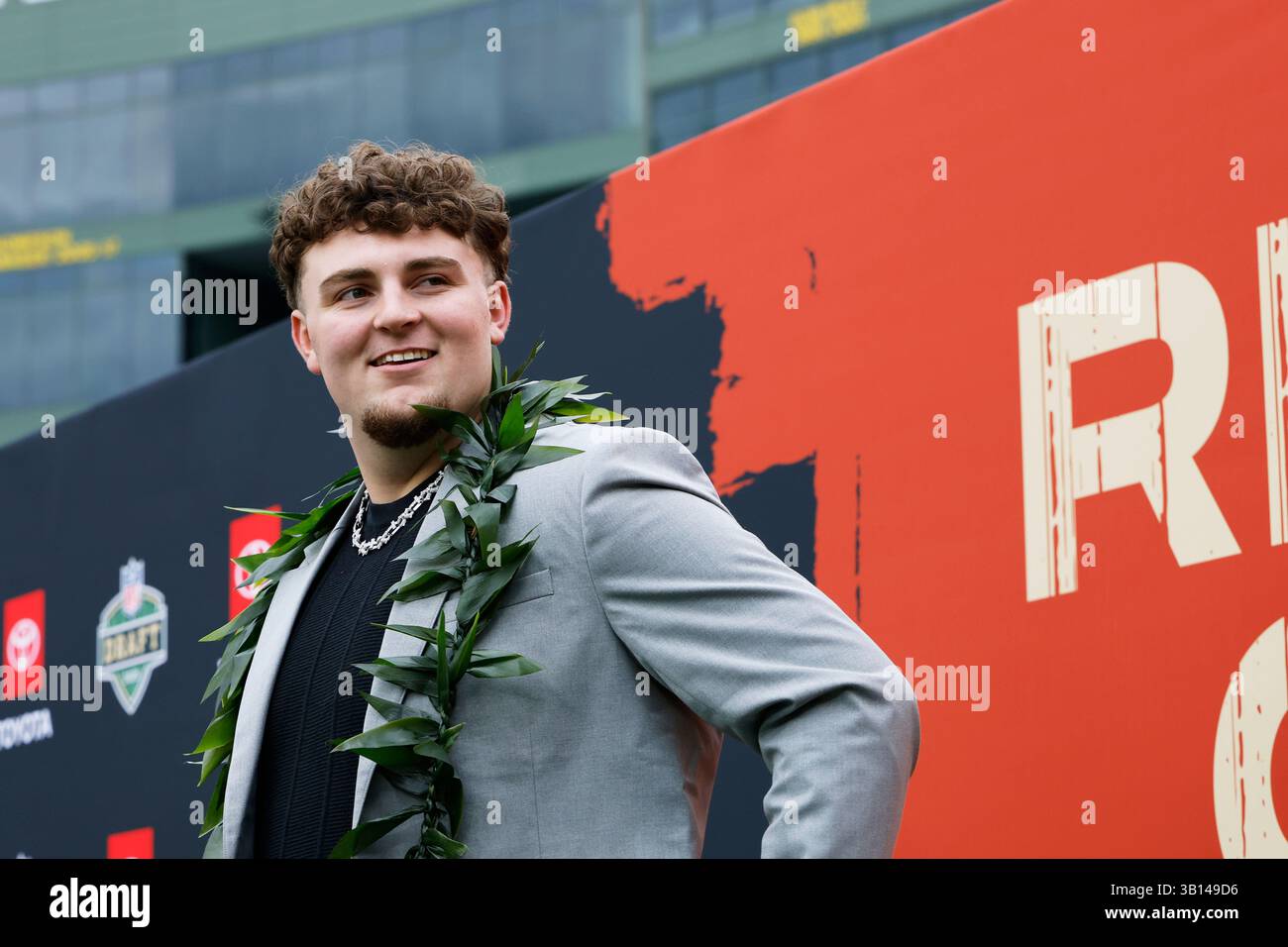 Michigan defensive lineman Mason Graham on the red carpet at the NFL ...