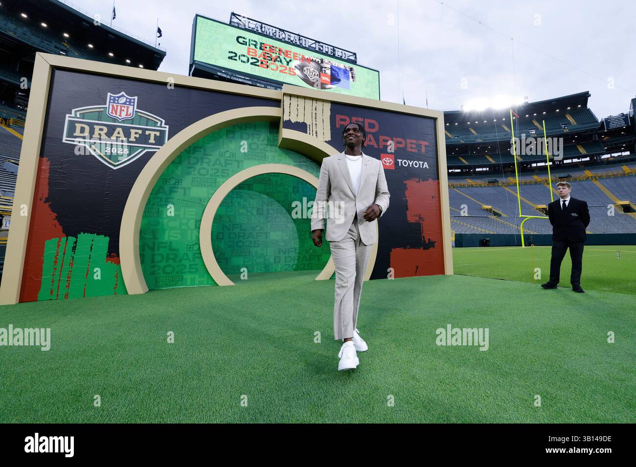Miami quarterback Cameron Ward in Green Bay, Wis., Thursday, April 24 ...