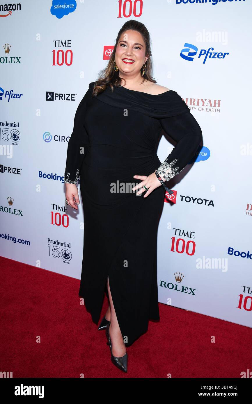 New York, USA. 24th Apr, 2025. Skye Perryman walking on the red carpet ...