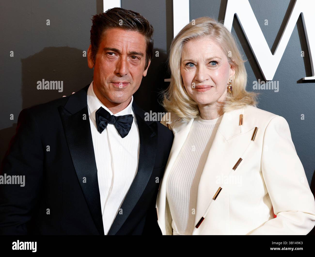 New York, United States. 24th Apr, 2025. Broadcasters David Muir and ...
