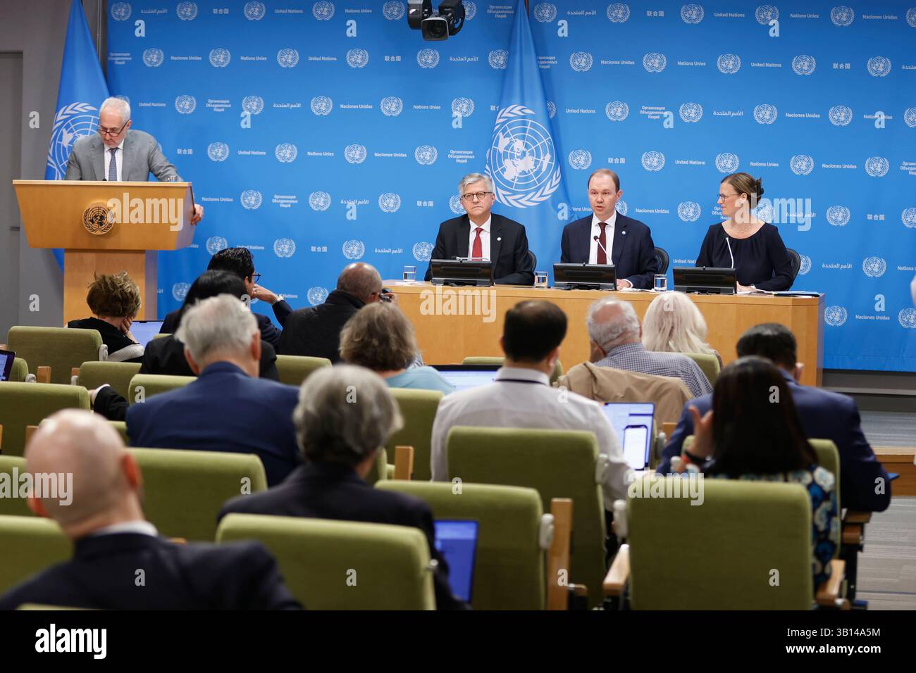 NEW YORK, NEW YORK – APRIL 22, 2025: Jean-Pierre Lacroix, Under-Secretary-General for Peace ...