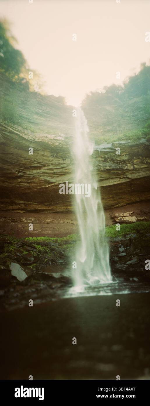 Waterfall, Kaaterskill Falls, Catskill Mountains, Hunter, Greene County ...