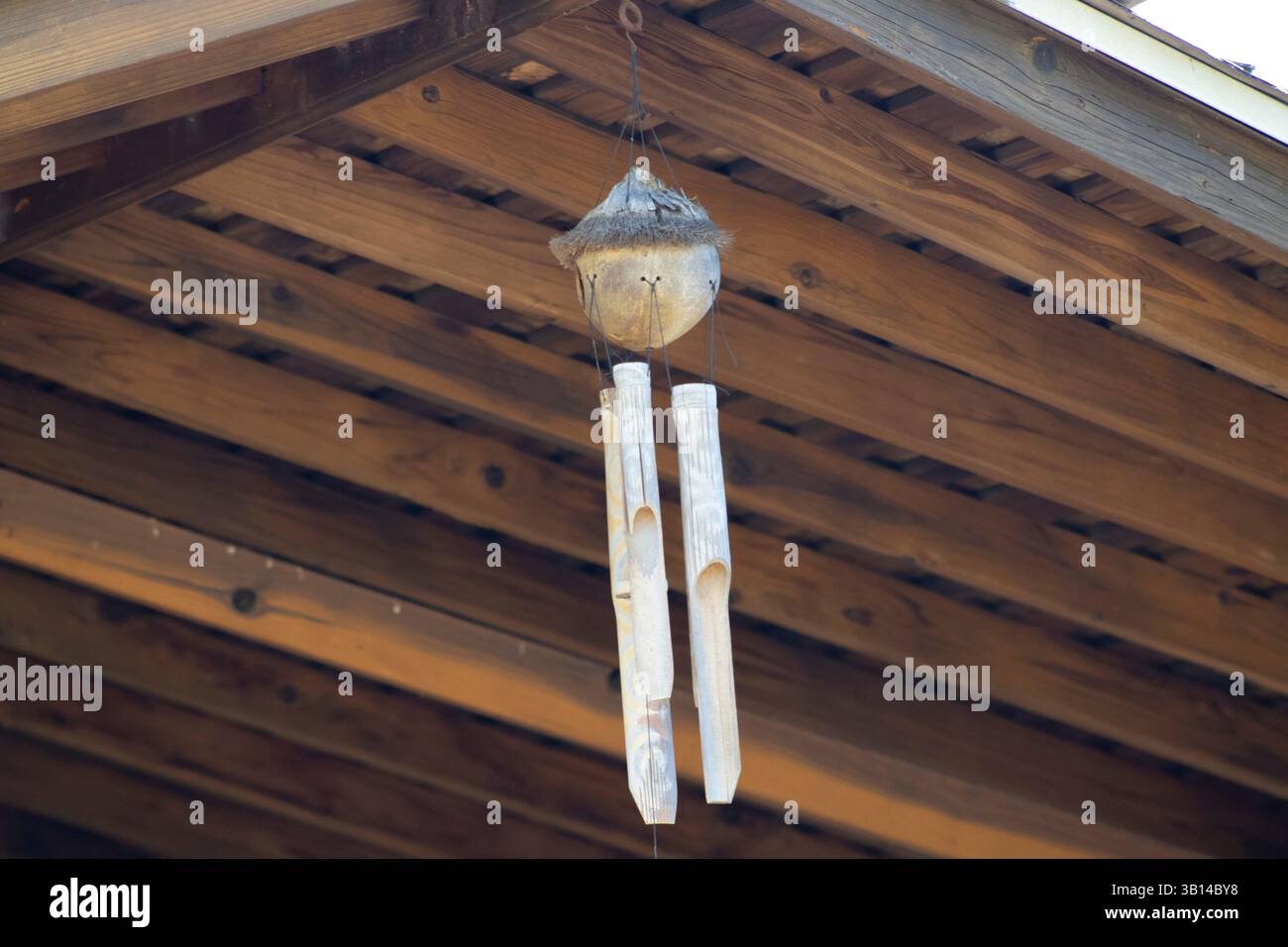 bamboo wind chime decoration Stock Photo - Alamy
