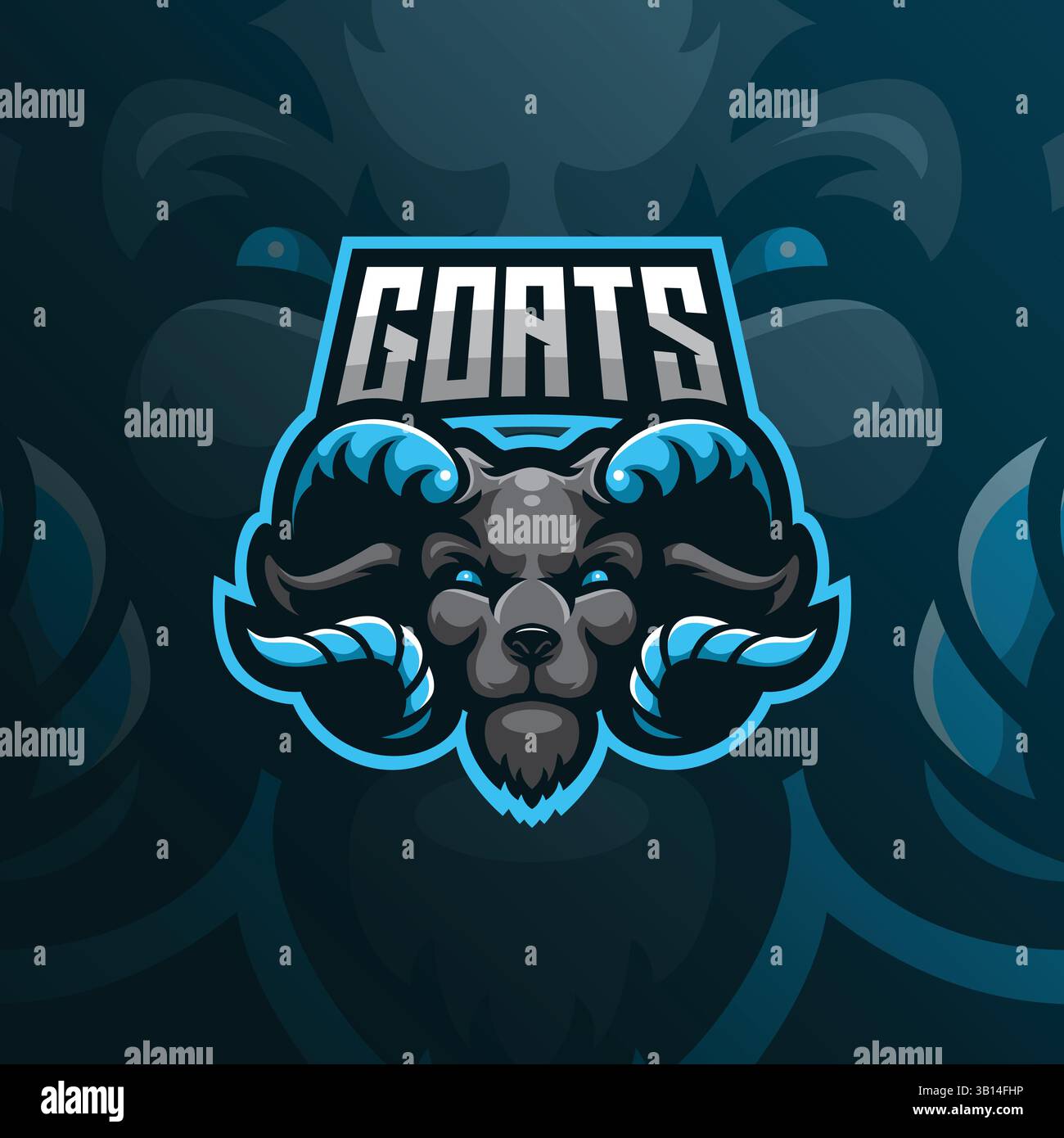 goat mascot logo design vector with modern illustration concept style ...