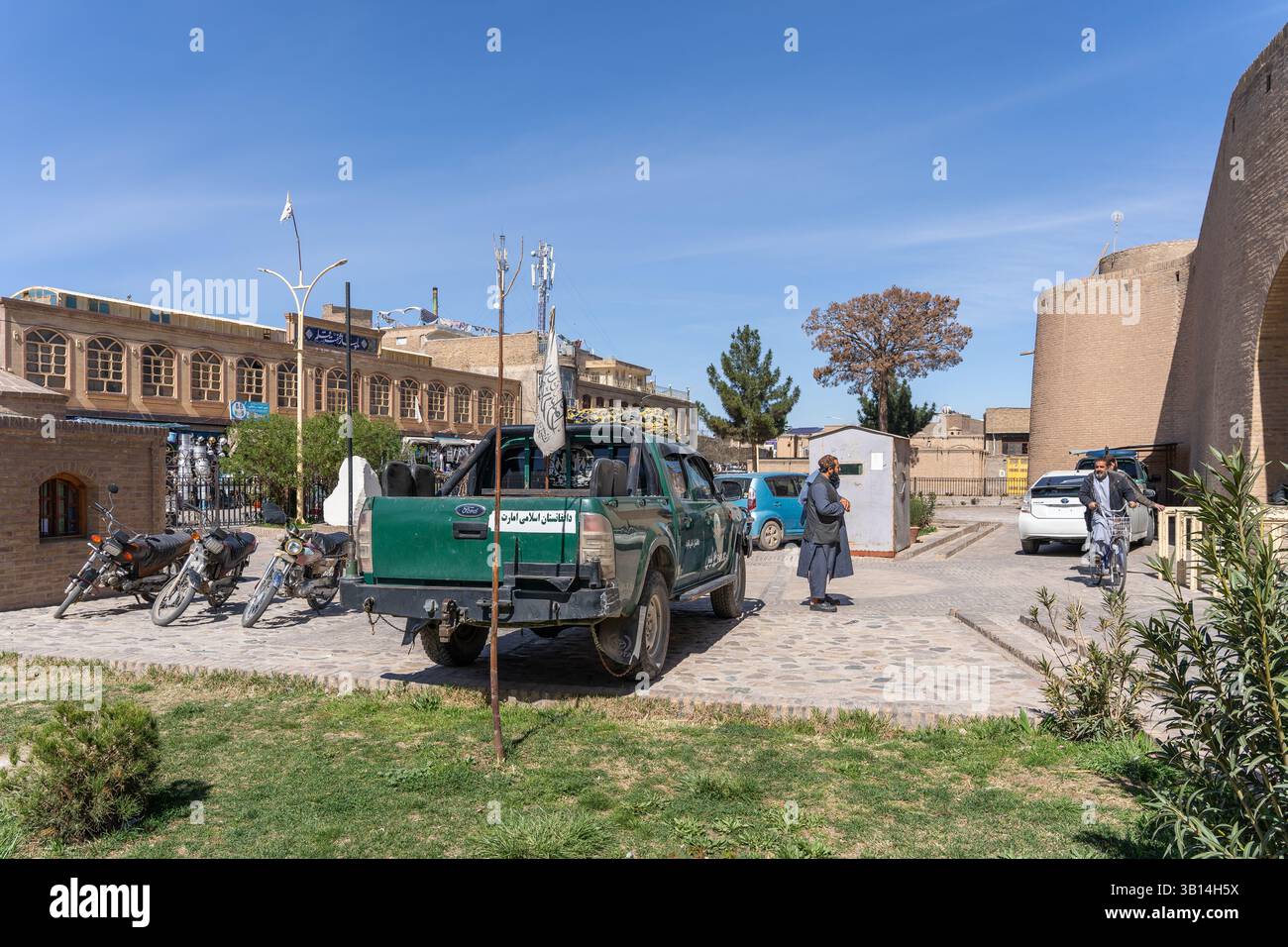 civilian police car at the National Museum of Herat, Afghanistan Stock ...
