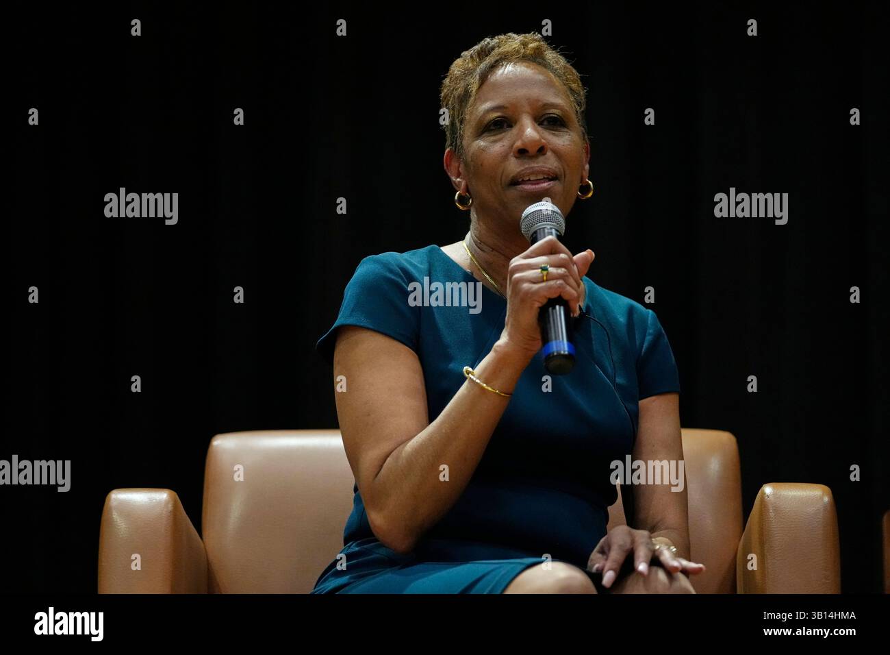Speaker of the New York City Council, Adrienne Adams, speaks during the ...