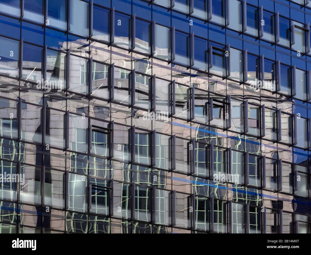 LONDON, UK - APRIL 01, 2025: Reflection of Beaufort House in St Botolph ...
