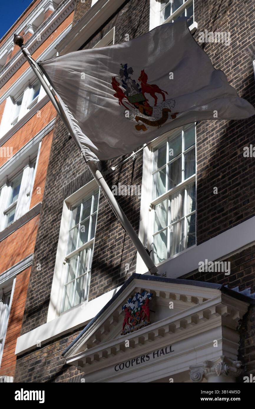 LONDON, UK - APRIL 01, 2025: Banner sign outside Coopers Hall in ...