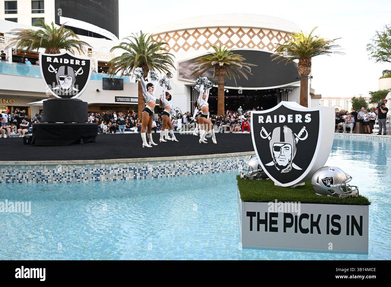 The Raiderettes perform at the Las Vegas Raiders NFL football draft ...