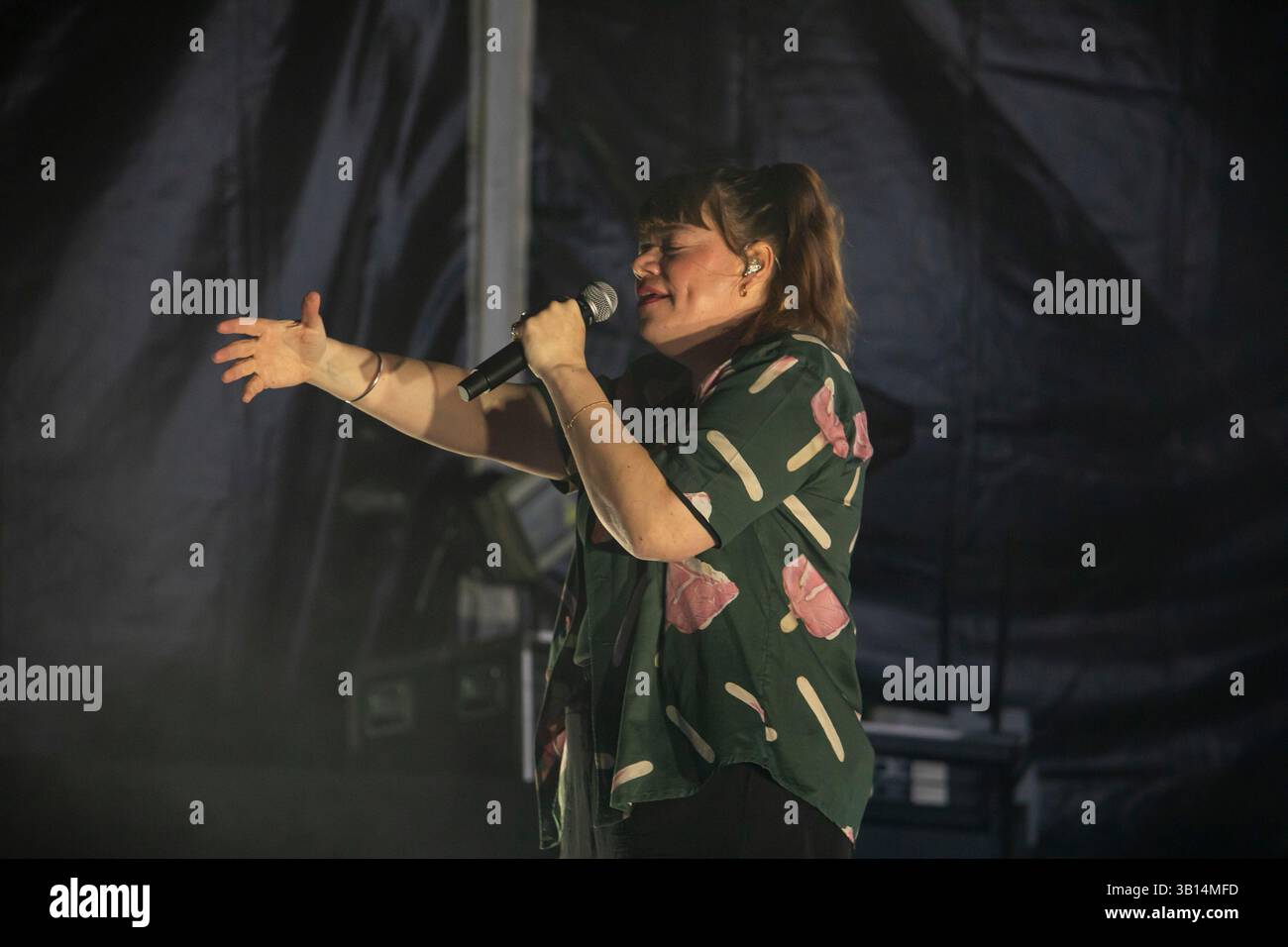 Porto, Portugal. 24th Apr, 2025. Portuguese singer and rapper Ana Matos ...
