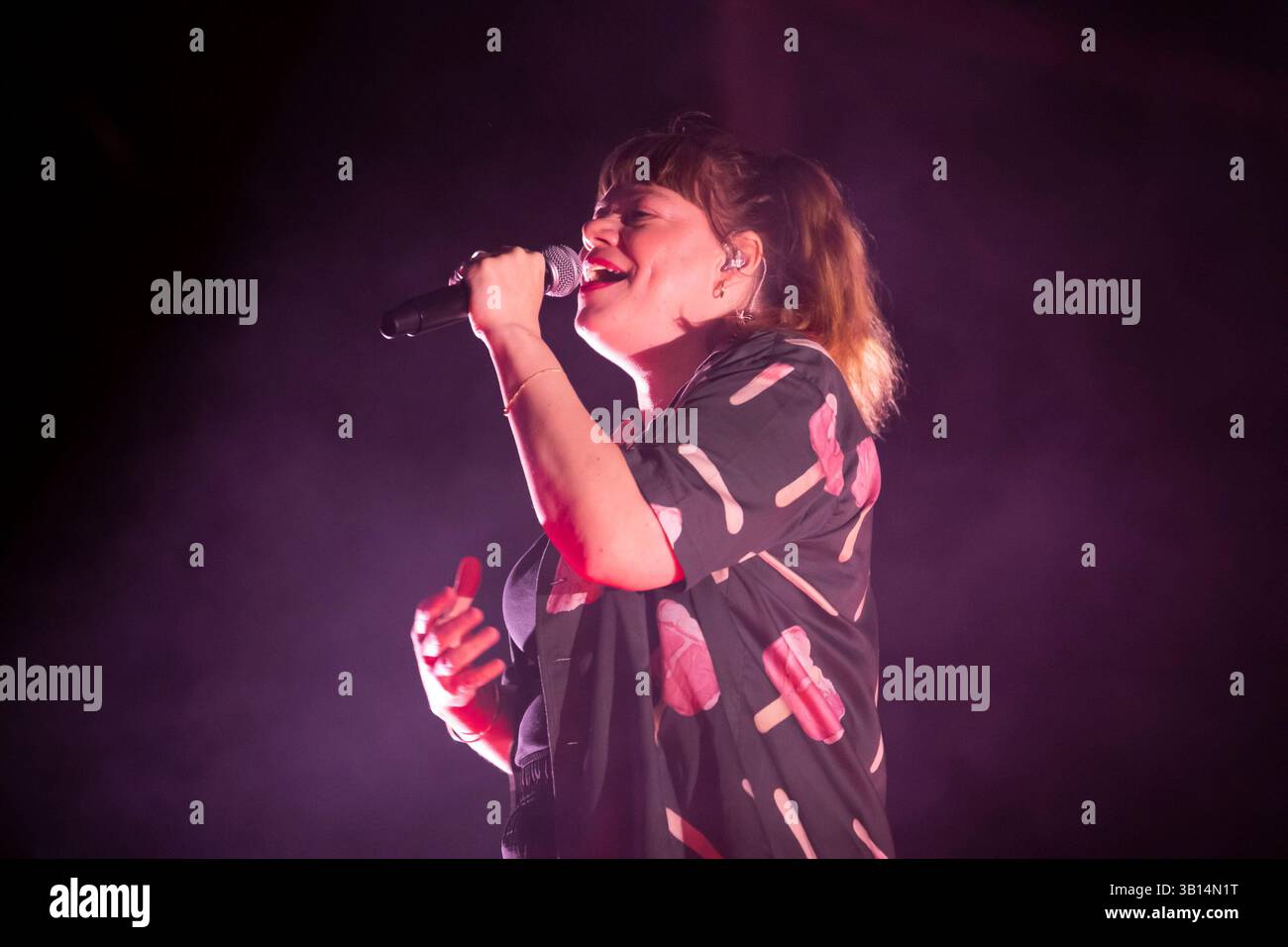 Porto, Portugal. 24th Apr, 2025. Portuguese singer and rapper Ana Matos ...