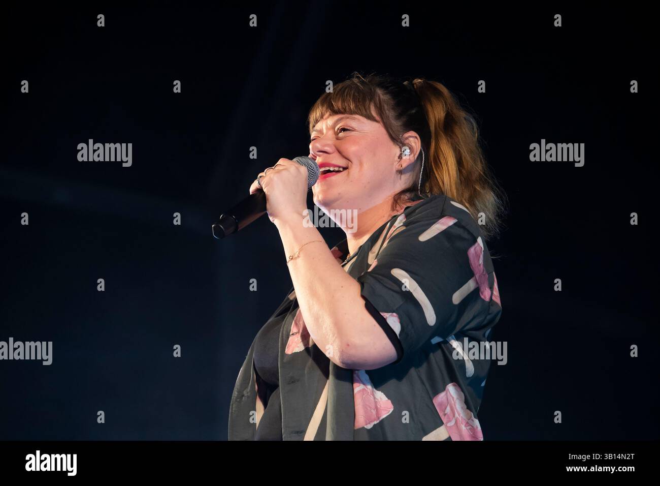 Porto, Portugal. 24th Apr, 2025. Portuguese singer and rapper Ana Matos ...