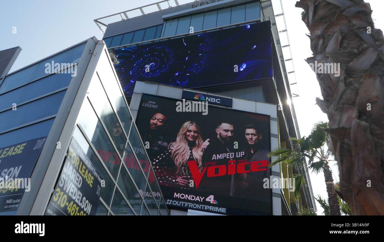 Los Angeles, California, USA 24th April 2025 The Voice Billboard with ...