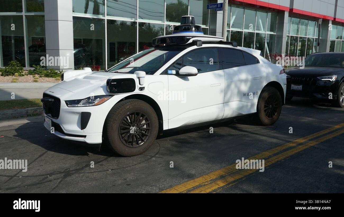 Los Angeles, California, USA 24th April 2025 Waymo Driverless Car in ...