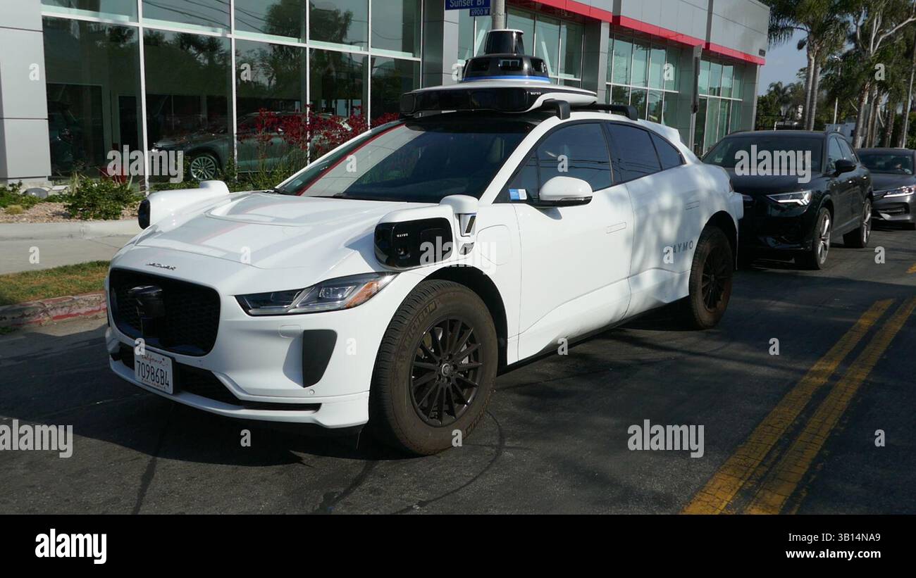 Los Angeles, California, USA 24th April 2025 Waymo Driverless Car in ...