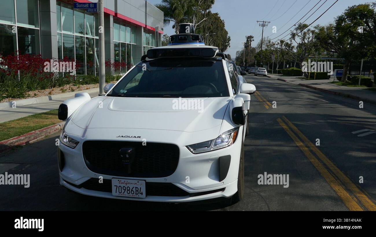 Los Angeles, California, USA 24th April 2025 Waymo Driverless Car in ...