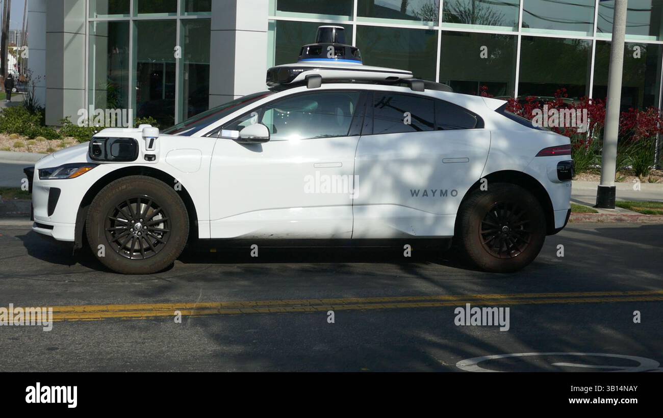 Los Angeles, California, USA 24th April 2025 Waymo Driverless Car in ...