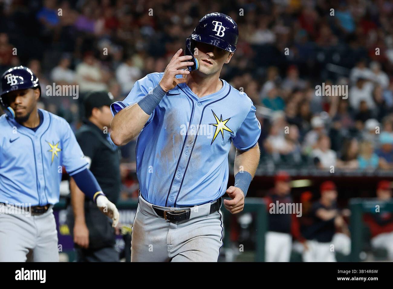 PHOENIX, AZ - APRIL 24: Tampa Bay Rays outfielder Kameron Misner (26 ...