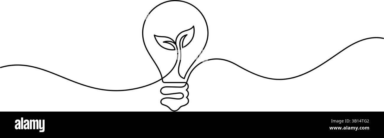 One line drawing think Cut Out Stock Images & Pictures - Alamy