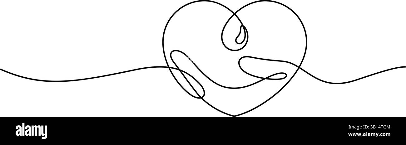 World love concept line Black and White Stock Photos & Images - Alamy