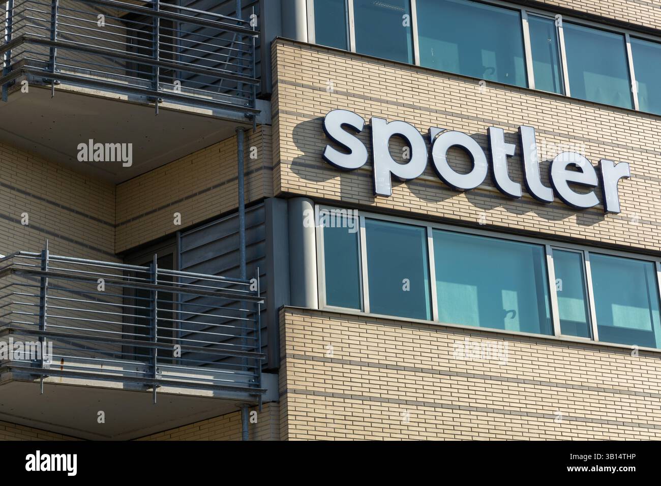 Utrecht, the Netherlands. 8 March 2025. Spotler logo at the office ...