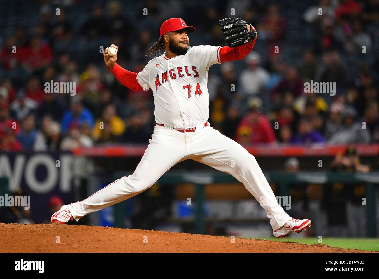 ANAHEIM, CA - APRIL 24: Los Angeles Angels pitcher Kenley Jansen (74 ...