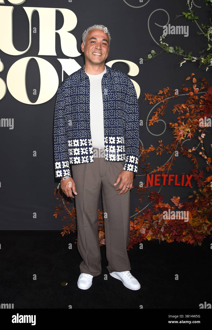 Los Angeles, USA. 24th Apr, 2025. Oz Rodriguez arriving to Netflix's ...