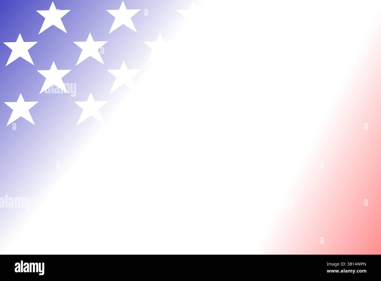 Bright light shine on the red and blue stripes and white star of the ...