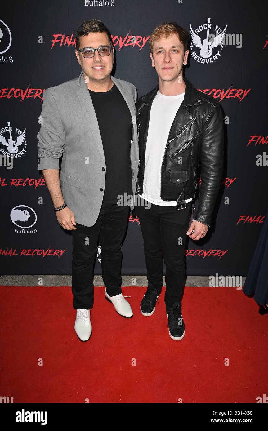 Beverly Hills, CA USA - April 23, 2025: Gregori Martin, Nick Theurer ...