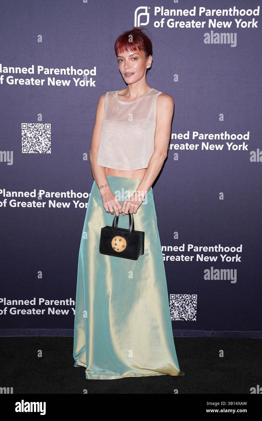 Ny. 24th Apr, 2025. Lily Allen at arrivals for Planned Parenthood ...