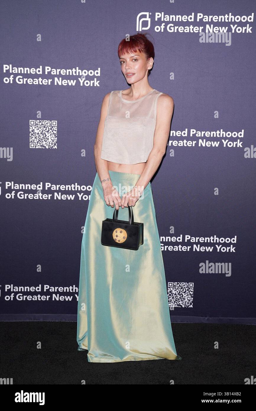 Ny. 24th Apr, 2025. Lily Allen at arrivals for Planned Parenthood ...