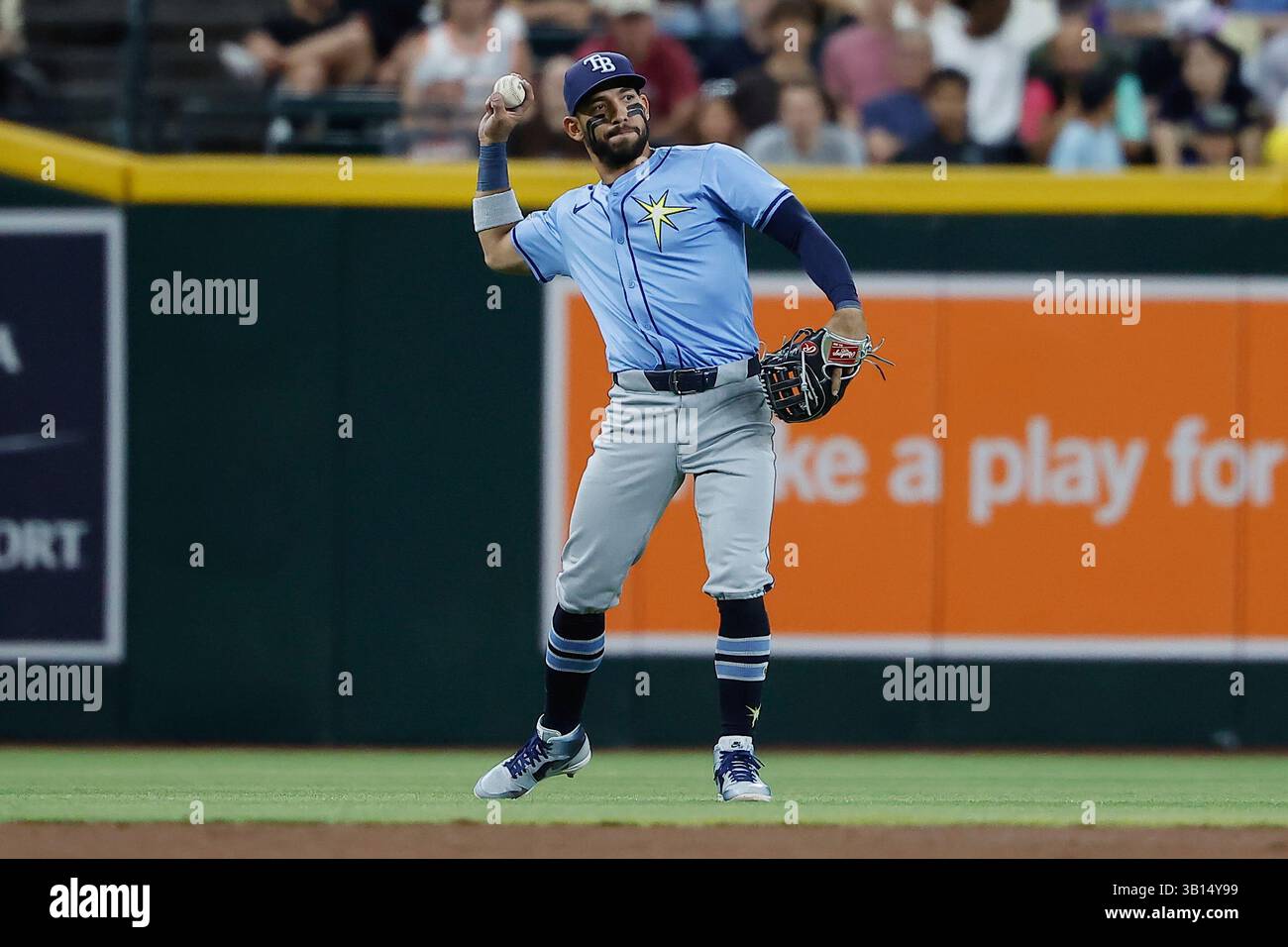 PHOENIX, AZ - APRIL 24: Tampa Bay Rays outfielder José Caballero (77 ...