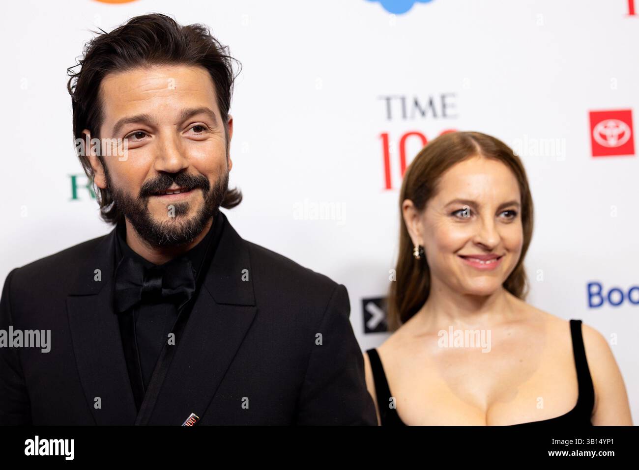 Ny. 24th Apr, 2025. Diego Luna, Camila Sodi at arrivals for TIME100 Gala, Frederick P. Rose Hall ...