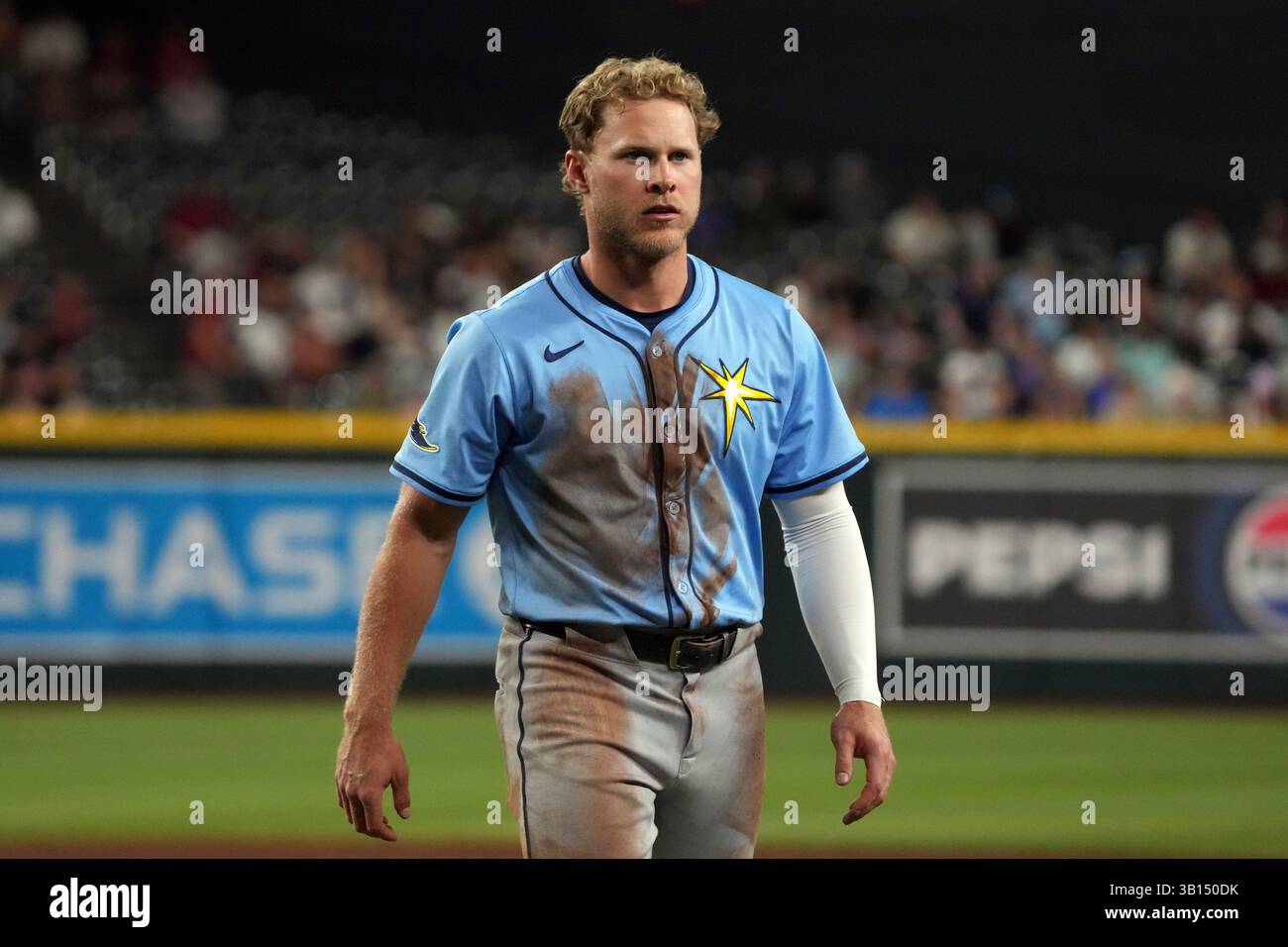 Tampa Bay Rays shortstop Taylor Walls (6) against the Arizona Diamondbacks in the first inning ...