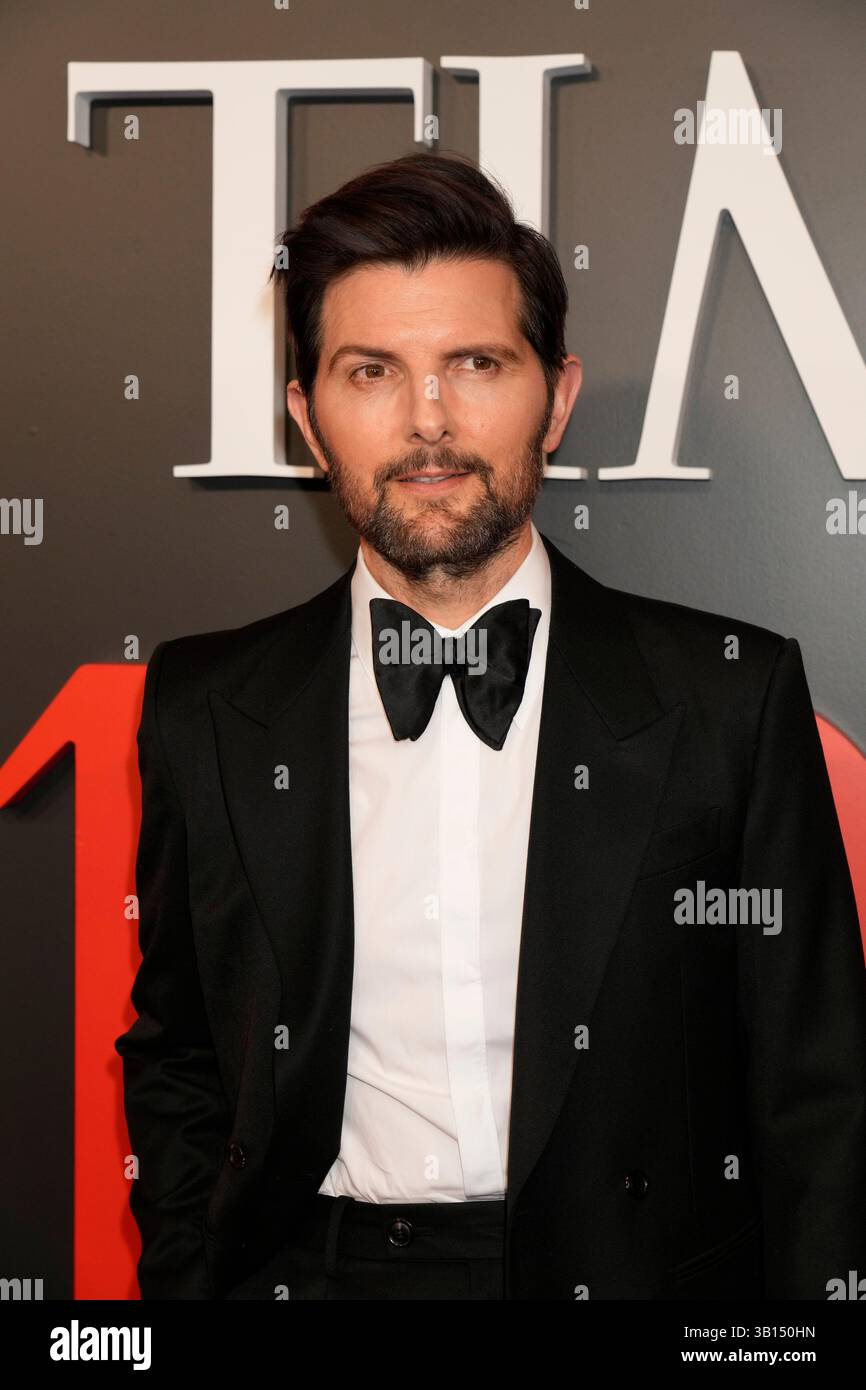 New York, United States. 24th Apr, 2025. Adam Scott during the TIME 100 ...