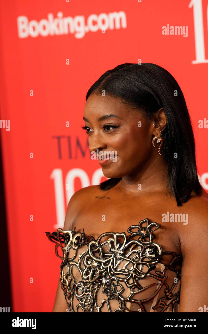 New York, United States. 24th Apr, 2025. Simone Biles during the TIME ...
