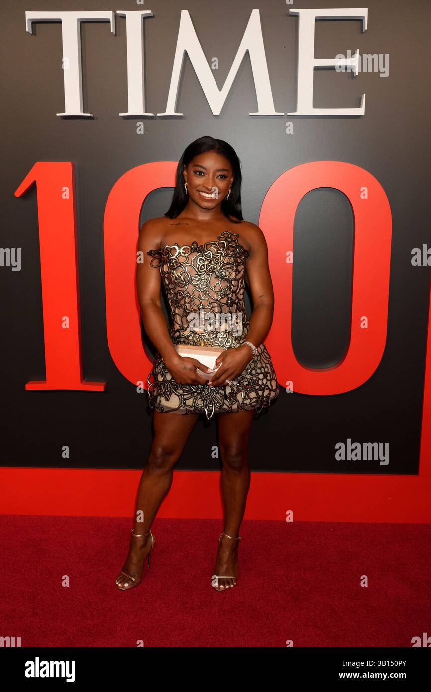 New York, United States. 24th Apr, 2025. Simone Biles during the TIME ...